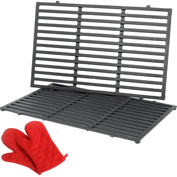 Weber 7524 Cast Iron Cooking Grates for Weber Genesis 300 Series Grills ...