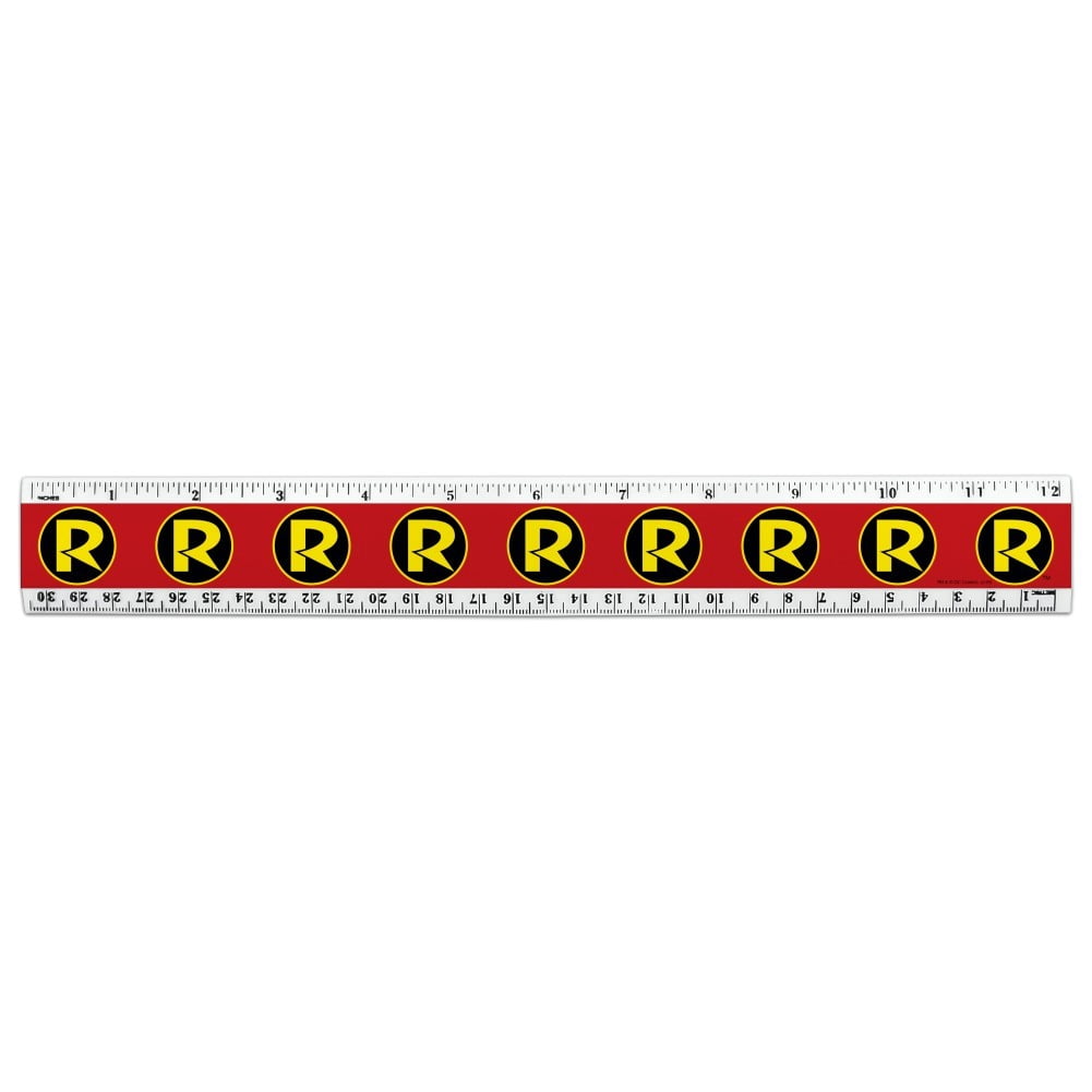 Batman Robin Logo 12 Inch Standard and Metric Plastic Ruler - Walmart.com