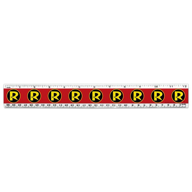 Batman Robin Logo 12 Inch Standard and Metric Plastic Ruler - Walmart.com