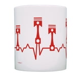 ThisWear Funny Mug Piston Heartbeat Coffee Mug Funny Mechanic Gifts Car ...