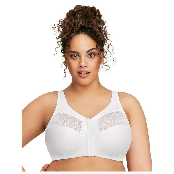 Glamorise Full Figure Plus Size Magiclift Natural Shape Front Closure