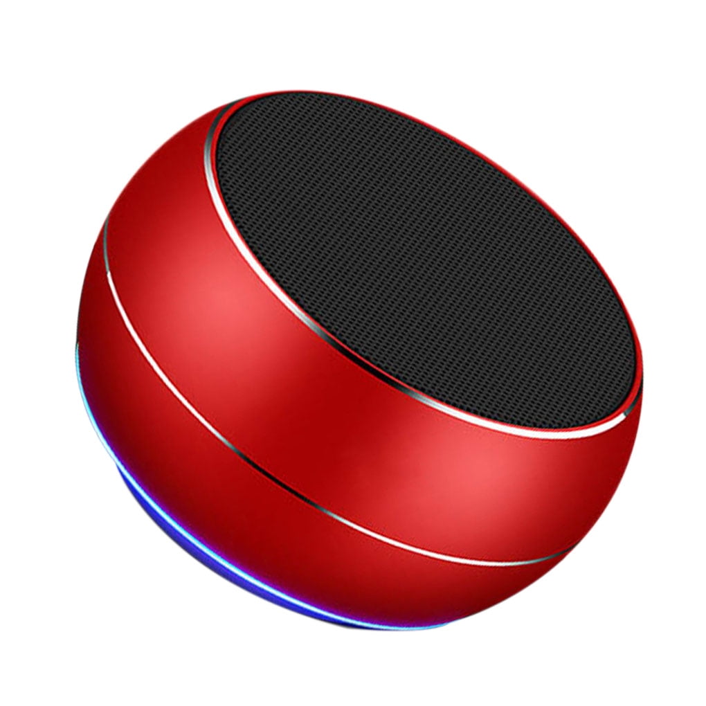 fashionhome Bluetooth 4.1 Mini Round Type Metal Case Speaker Indoor ...