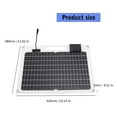 Automotive Solar Panel Charging Systems 100W ETFE Panel Double USB ...