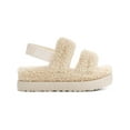 Ugg Womens Oh Fluffita Sheepskin Flatform Slingbacks - Walmart.com