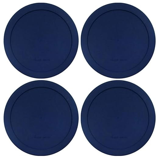 Lids for Pyrex and Anchor Round Glass Containers (2-Cups, Green-4PK ...