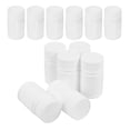 LULULION 20Pcs White Plastic Bottles with Aluminum Foil Seal for Safe ...