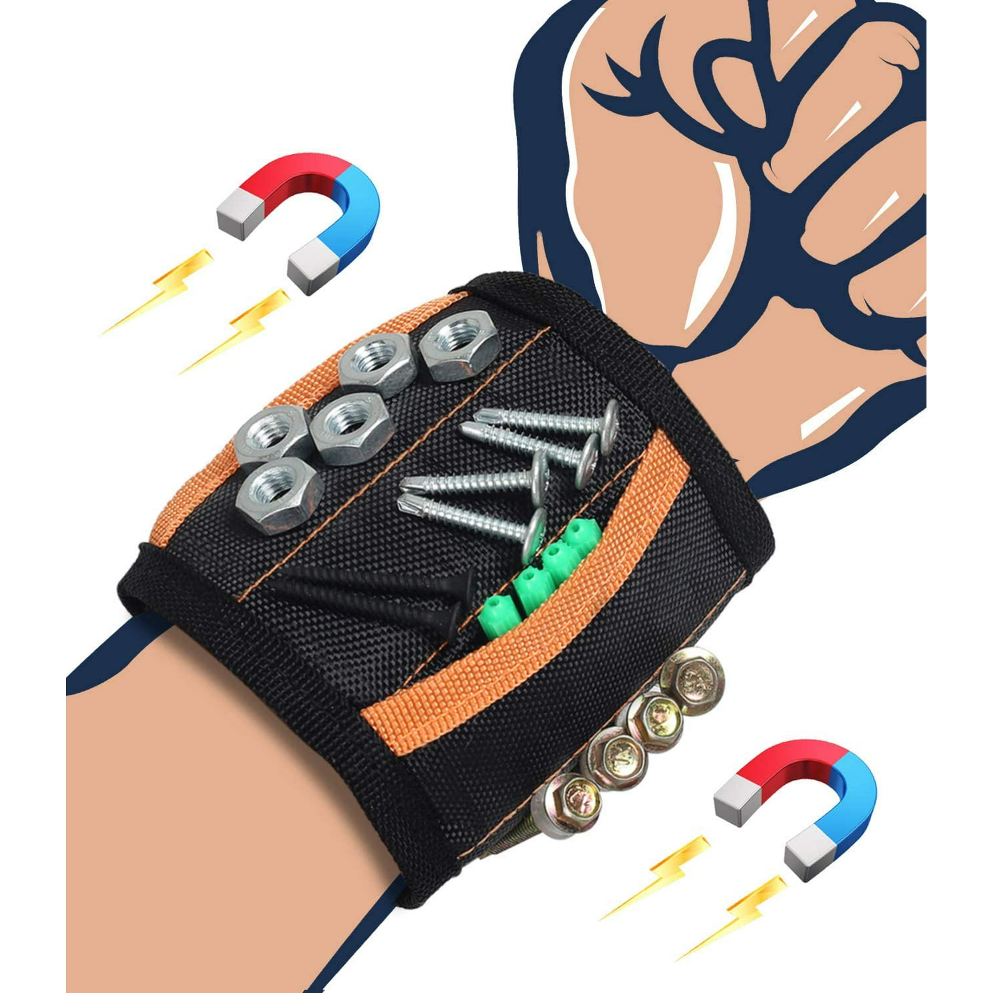 Chlua Magnetic Wristband Tools Gifts For Men Dad Husband Boyfriend Him  Cool Gadgets Magnetic Belts With Strong Magnets For Holding Screws  Nails  Dri