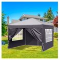10x10ft Outdoor Canopy Tent with 4 Sidewalls - Portable Party Tent for ...