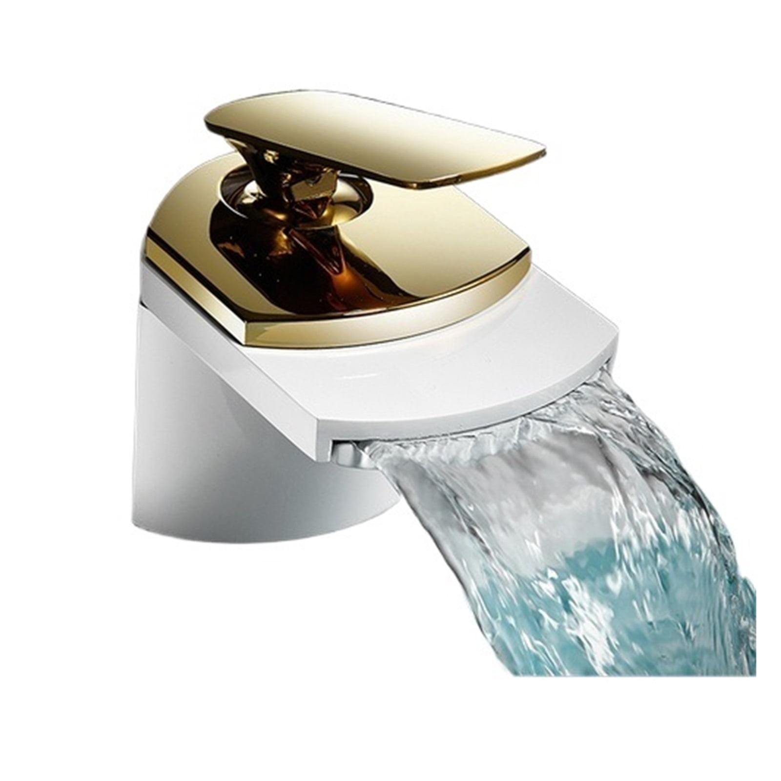 Click here for Canvay White Faucet Bathoom Waterfall Sink Taps  S... prices
