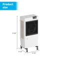 TABU Evaporative Air Cooler, 7500 CFM Portable Swamp Cooler with 21 gal ...