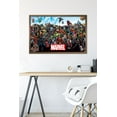 Marvel Comics - The Marvel Lineup Wall Poster, 22.375" x 34", Framed ...