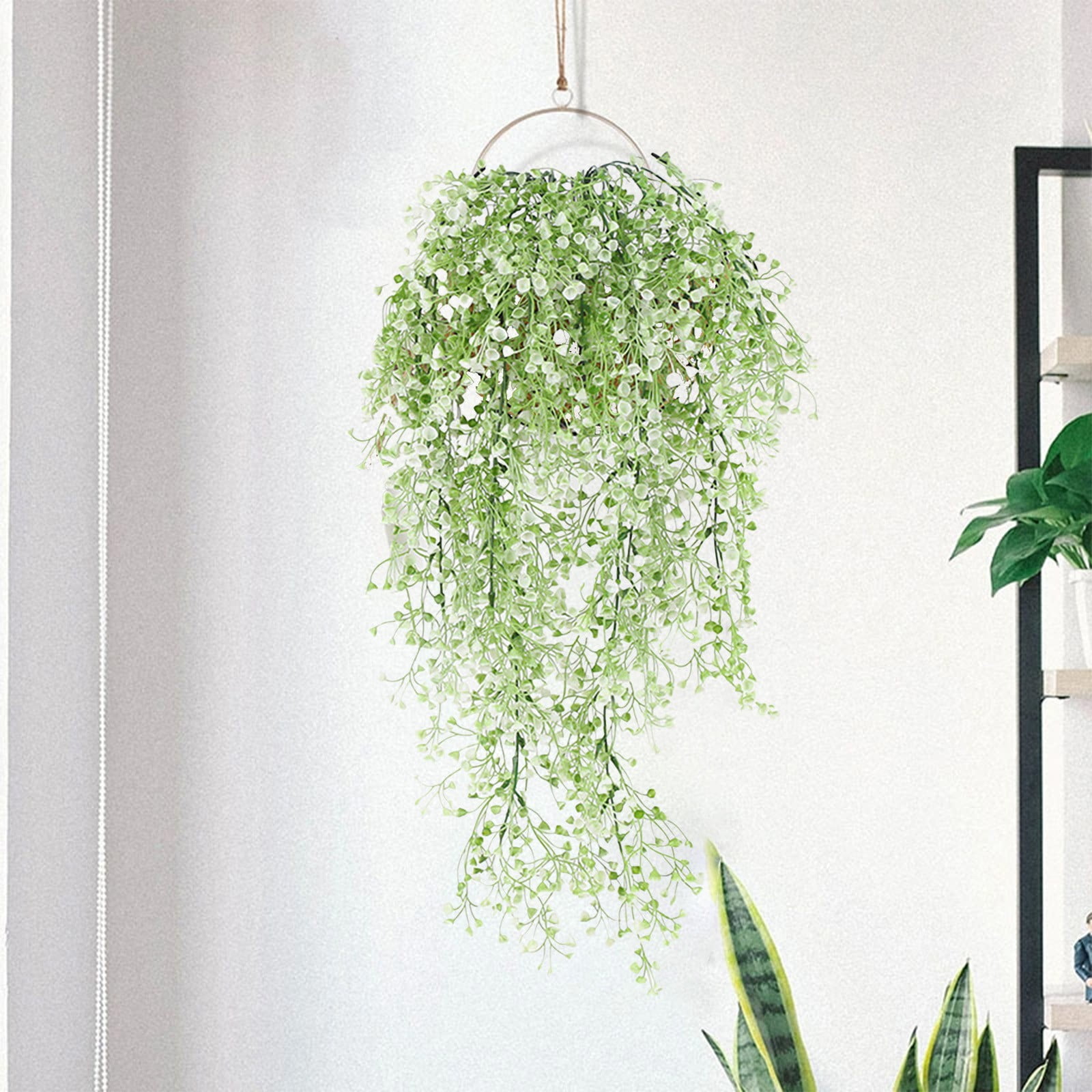 Click here for Egnmcr Fake Golden Bells Vines Plastic Wall Hangin... prices