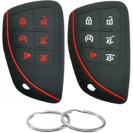 Silicone Rubber Key Fob Cover Compatible with (6 Buttons) 2021 2022 ...