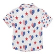 Boys Button-Down Shirt Short Sleeve Shirt Tops for 7-8Y Red and Blue ...