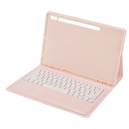 Tablet Keyboard Case, 12.4in Keyboard Case Pink Scratch Resistant ...
