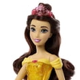 Disney Princess Belle Fashion Doll with Shimmer Dress, Tiara Accessory ...