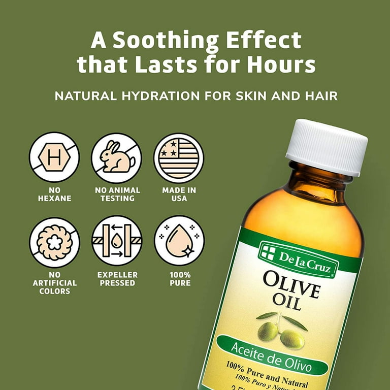 Olive Oil For Dry Skin On Face De La Cruz 100% Pure Natural Olive Oil