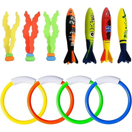 Jinsinto 11 Piece Diving Toys, Swimming Pool Toys, Summer Underwater ...