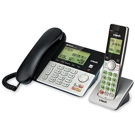 VTech Handset Landline Phone, CS6649, DECT 6.0, 2 Handsets, Silver ...