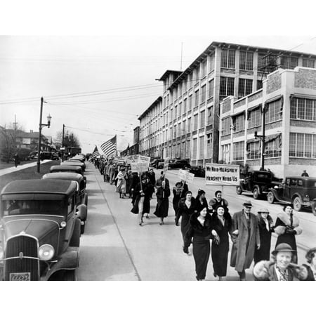 Strike Against The Hershey Chocolate Company. Hershey Employees Protest ...