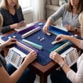 Mahjong Card Holder for Table, Under Mat Slide-in Stand, Angled Viewing ...