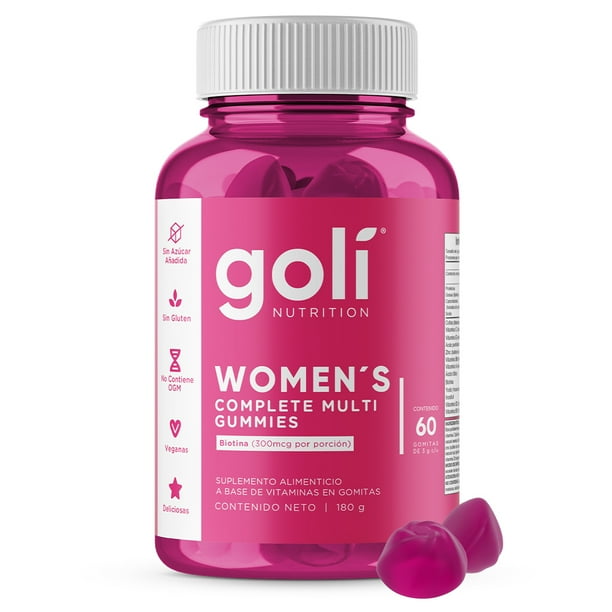 Goli Nutrition - Gomitas para Mujer - Multivitaminico Mujer con ...