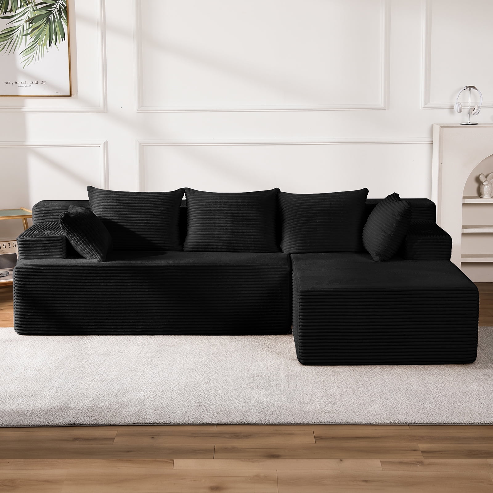 Click here for Gazhome Cloud Sectional Couch With L Shaped Chaise... prices