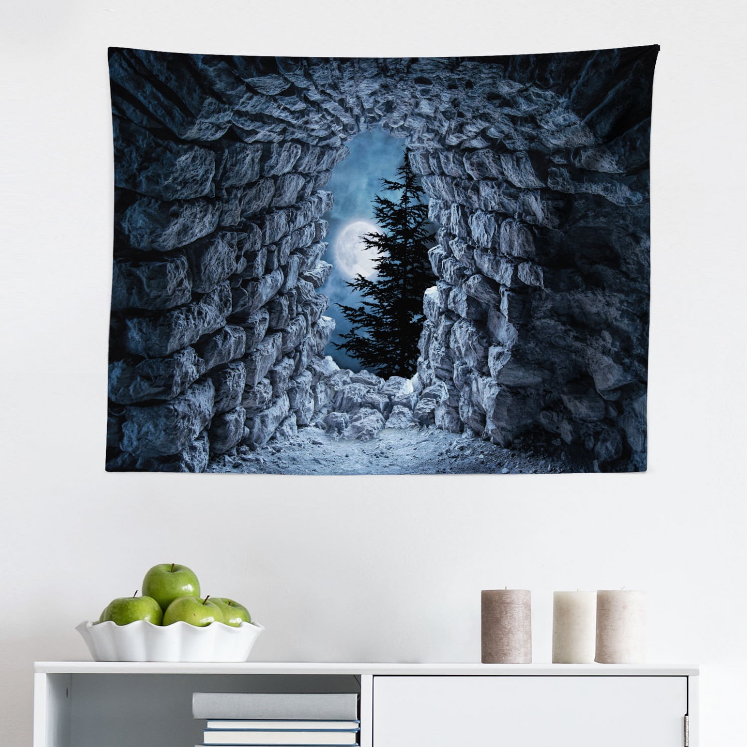Gothic Tapestry, Photo of Old Medieval Myst House in Retro Vintage ...