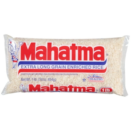 Mahatma Extra Long Grain Enriched Rice, 1 lb. Bag - Walmart.com