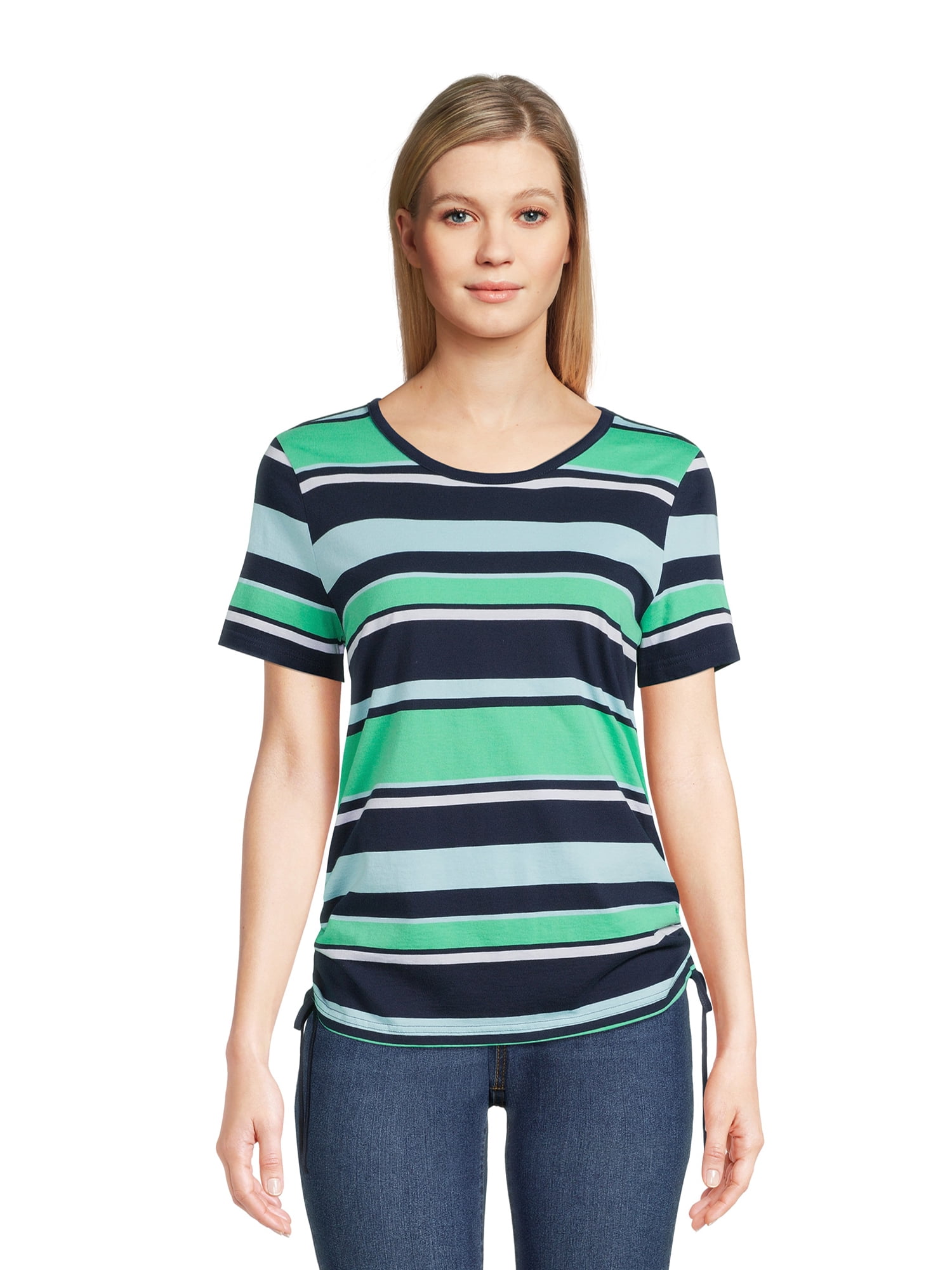 Time and Tru Women's Side Cinch Top, Sizes XS-XXXL (Women's and Women's ...