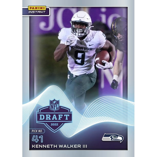 NFL 2022 Instant Draft Night Football Kenneth Walker III Trading Card ...