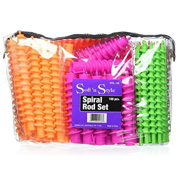Soft 'N Style Spiral Rod Set 108 pieces - Walmart.com - Walmart.com