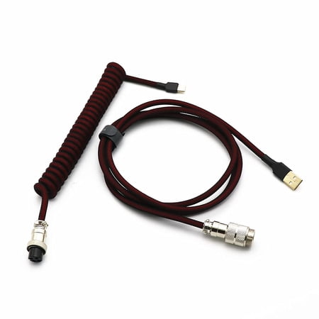 Angitu L Shape Double Sleeved PET Coi USB C Type C Cable for Mechanical ...