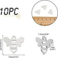 1 Box 304 Stainless Steel Charms Bee Stainless Steel Color 12.5x14x1mm ...