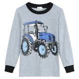 FEDPOP Toddler Boys Tractor Pajamas Long Sleepwear Kids Pjs Size 4T ...