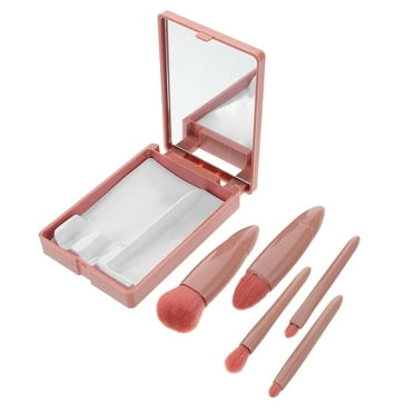 Plum Beauty 4-in-1, Stackable, Travel Makeup Brush Set, Multi - Walmart.com
