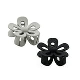 Mane Trend Gray and Black Flower Claw Clips, 2 Pack - Walmart.com