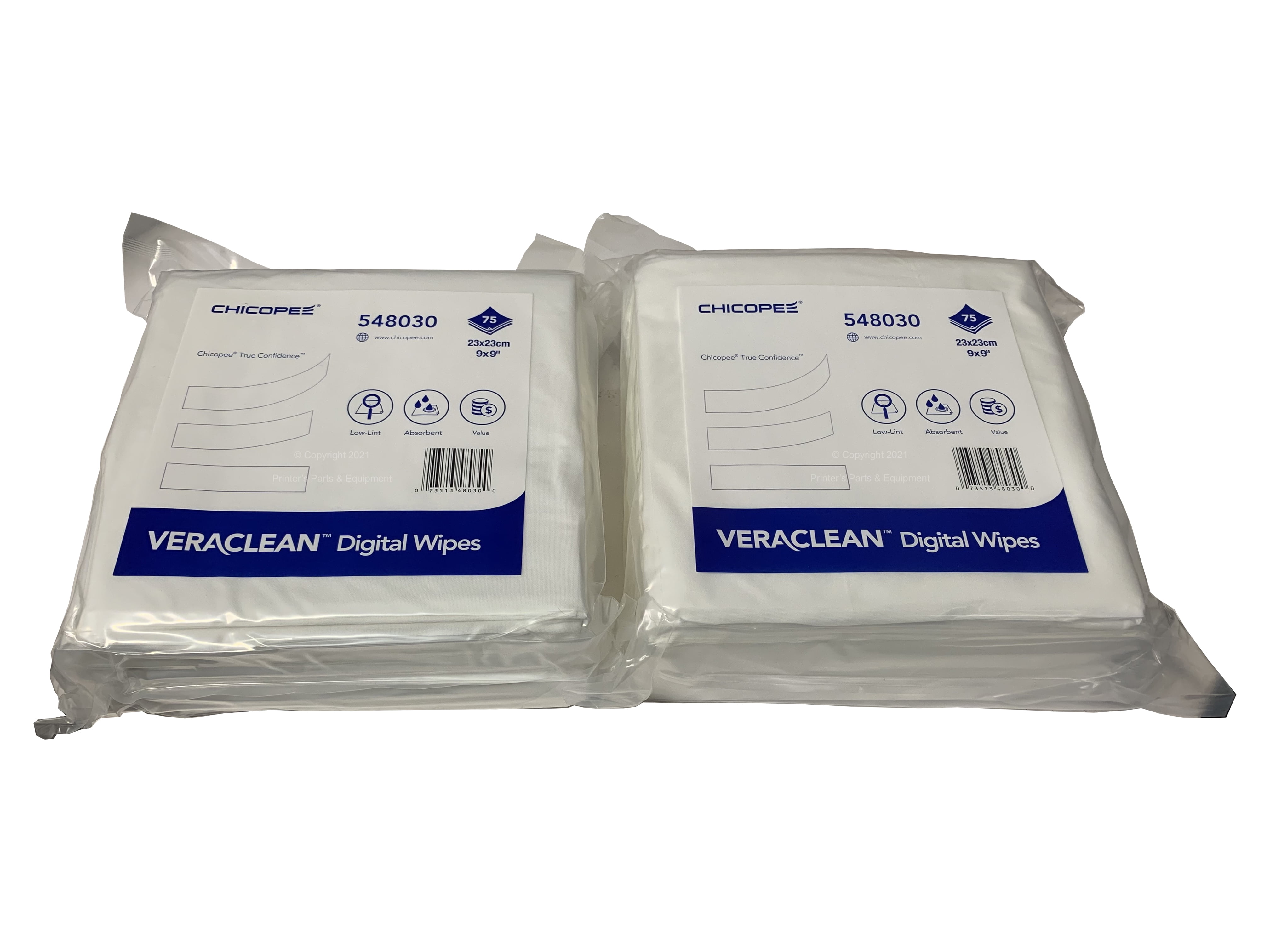Chicopee Veraclean Digital Wipe White 9"x9" (Case of 150 Wipes) (Flat ...