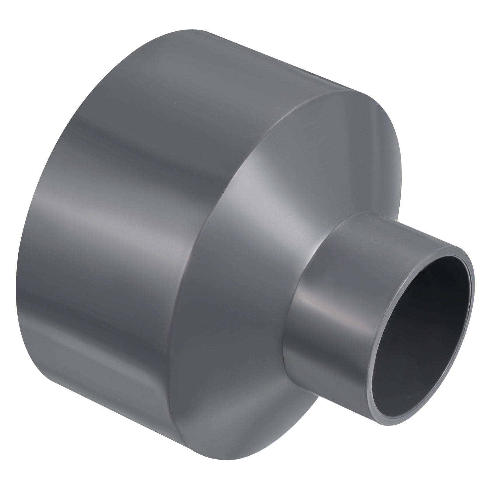 Uxcell 110x50mm PVC Reducer Pipe Fitting Straight Coupling Connector, Gray - Walmart.com