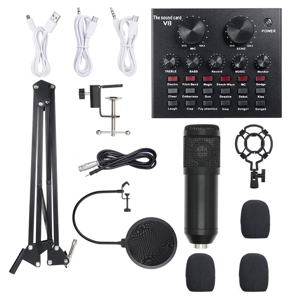 Live Sound Card Wired Condenser Microphone at Lise Elsie blog