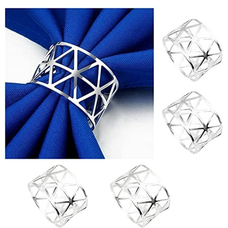 Napkin Rings and Holders, 12 Pieces Metal Napkin Ring Napkin Loop ...