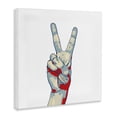 Stupell Industries Pop Style Peace Gesture Canvas Wall Art, design by ...
