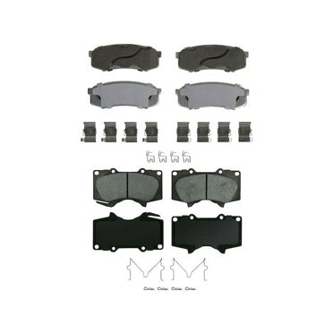 Brake Pad Set Front for 2020-2024 Toyota 4Runner - Walmart.com