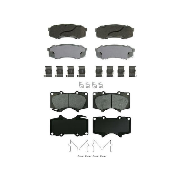 Rear Brake Pad Set - Compatible with 2007 - 2023 Toyota Camry 2008 2009 ...