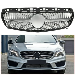 Bapmic 2138880123 Front Silver Diamond Star Grille w/Camera Compatible ...