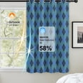 Blue and Green Argyle Pattern Blackout Curtains,Triple Weaved Fabric ...
