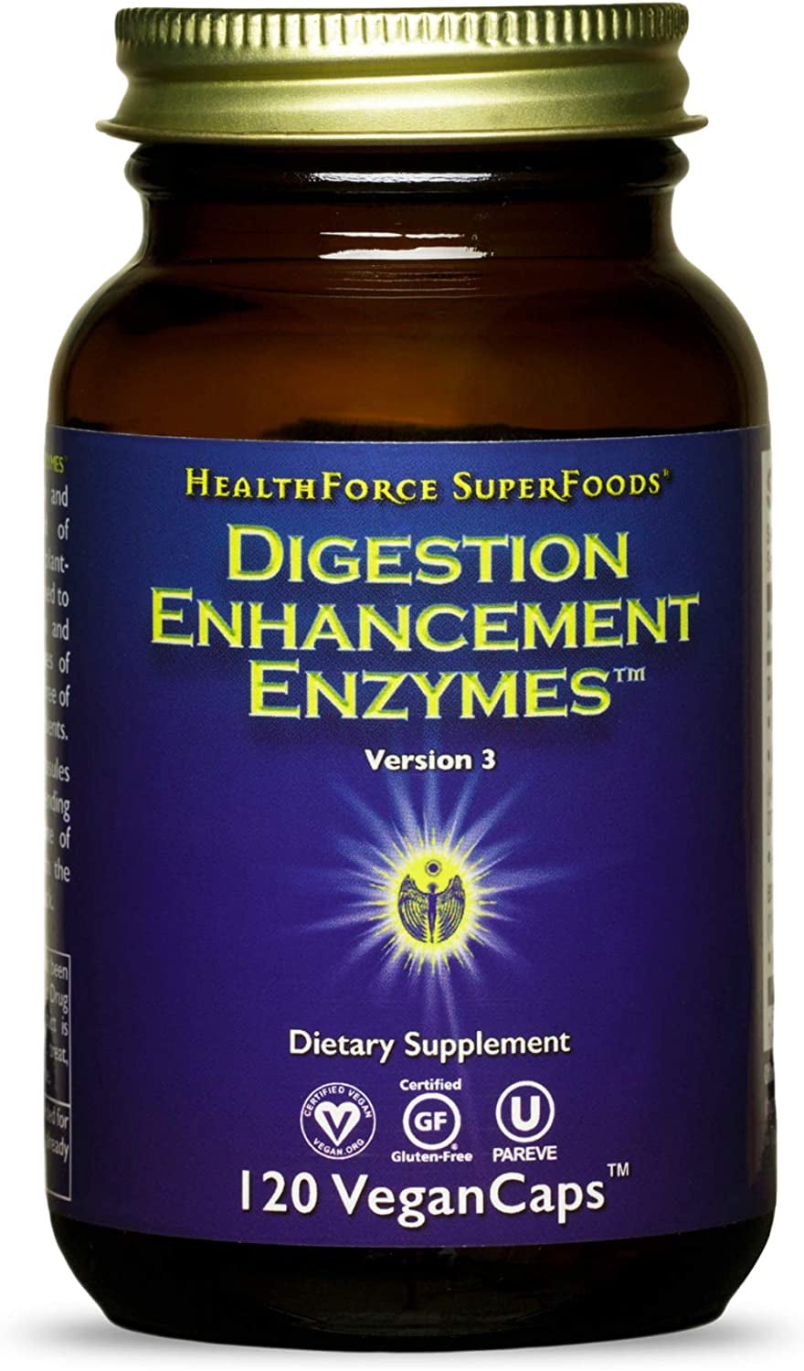 HealthForce SuperFoods Digestion Enhancement Enzymes - 120 Vegan ...