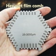 4x Stainless Steel Hexagonal Wet Film Comb Paint Coating Wet Film ...