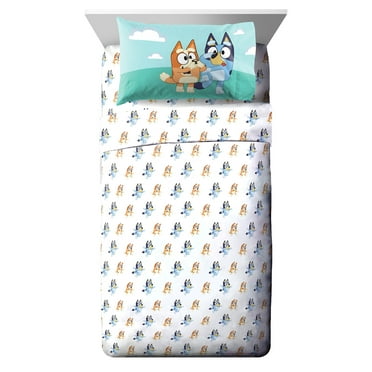 Bluey Sisters Preschoolers Nap Mat with Sleeping Bag, Built-in Pillow ...