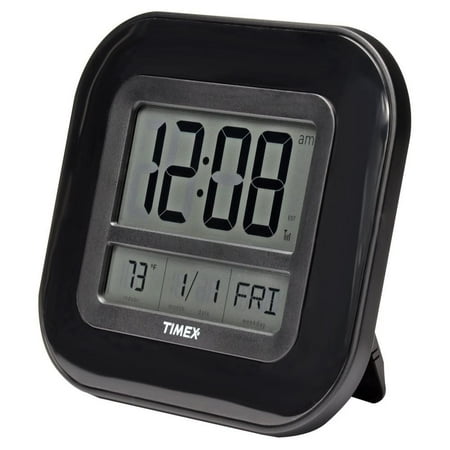 9-inch Timex Digital Atomic Clock with Temperature and Date - Walmart ...